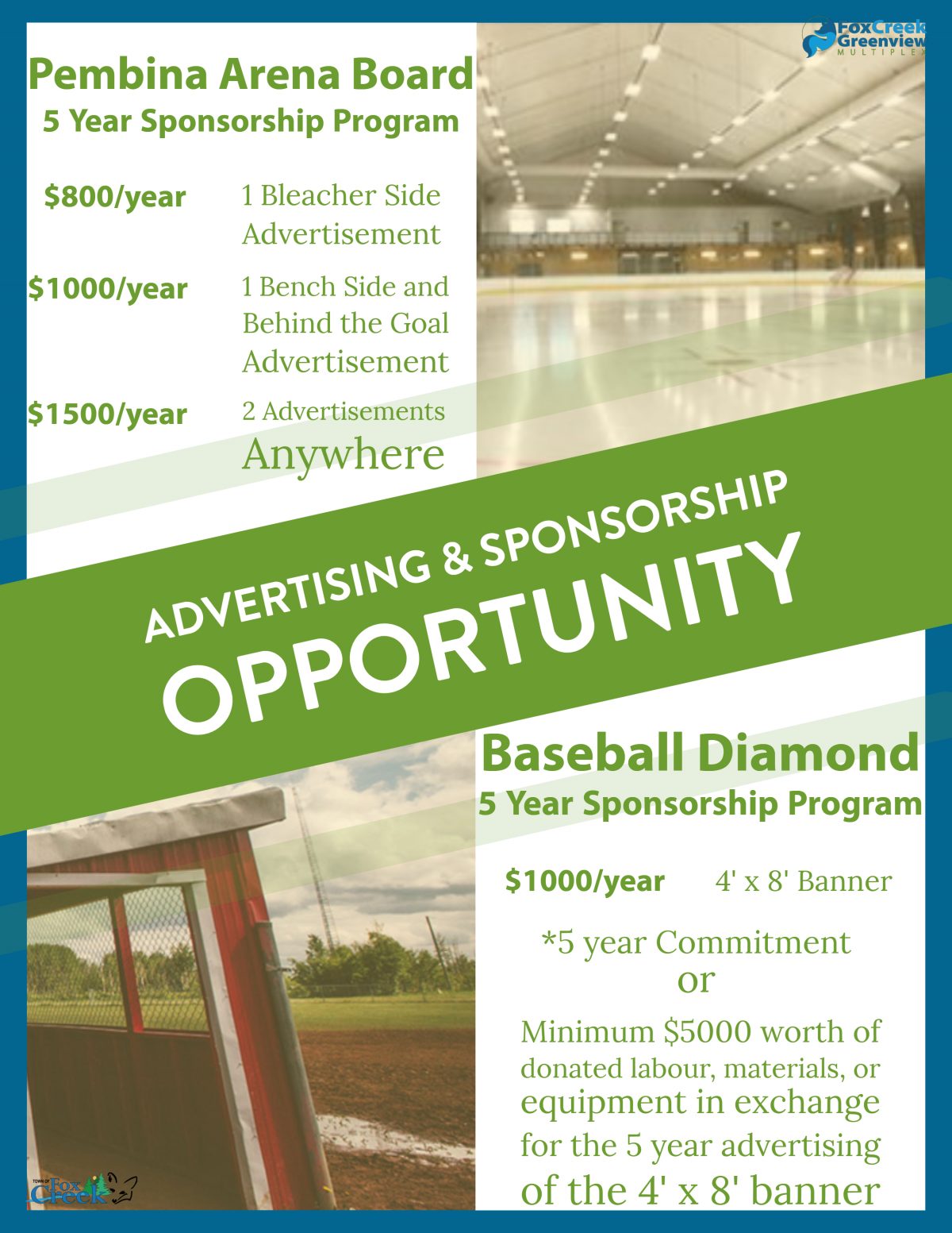 Advertising and Sponsorship Opportunity - Town of Fox Creek